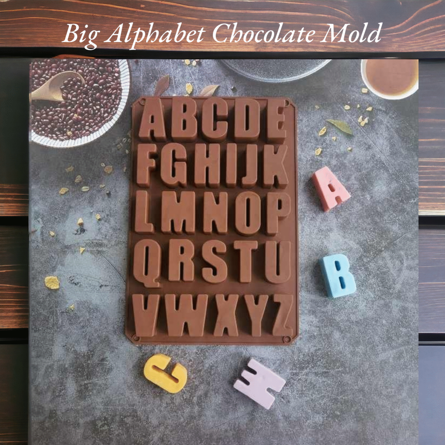 Big Alphabet Chocolate Mold – CartonHouse
